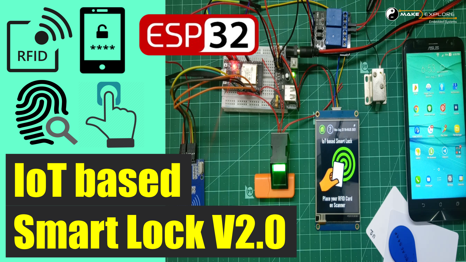 IoT Based Smart and Secure Lock V2.0 – make2explore Blog